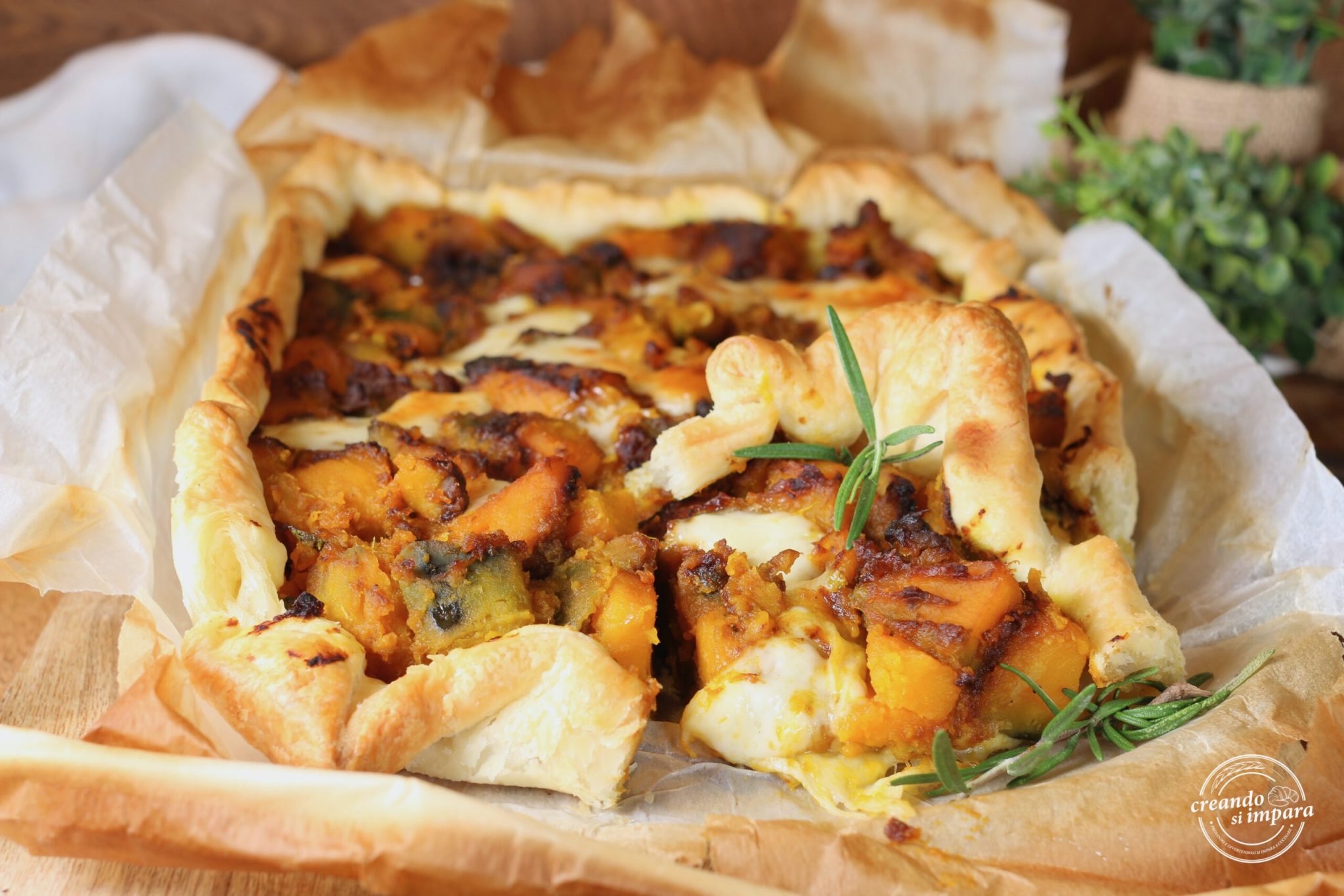 Savory Pie with Pumpkin and Asiago - Delicious Recipes