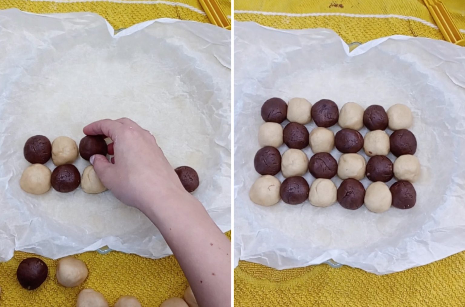 Two-tone Chessboard Cookies - Delicious Recipes