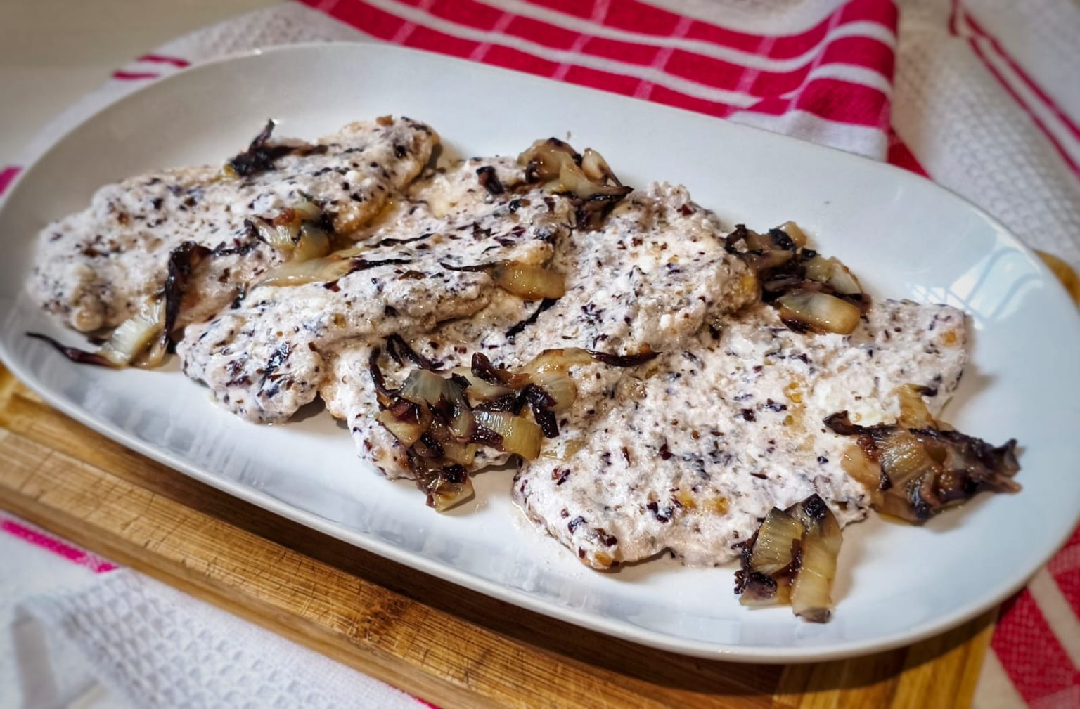 Radicchio Escalopes with Ricotta Cream: Quick, Creamy, and Autumnal ...