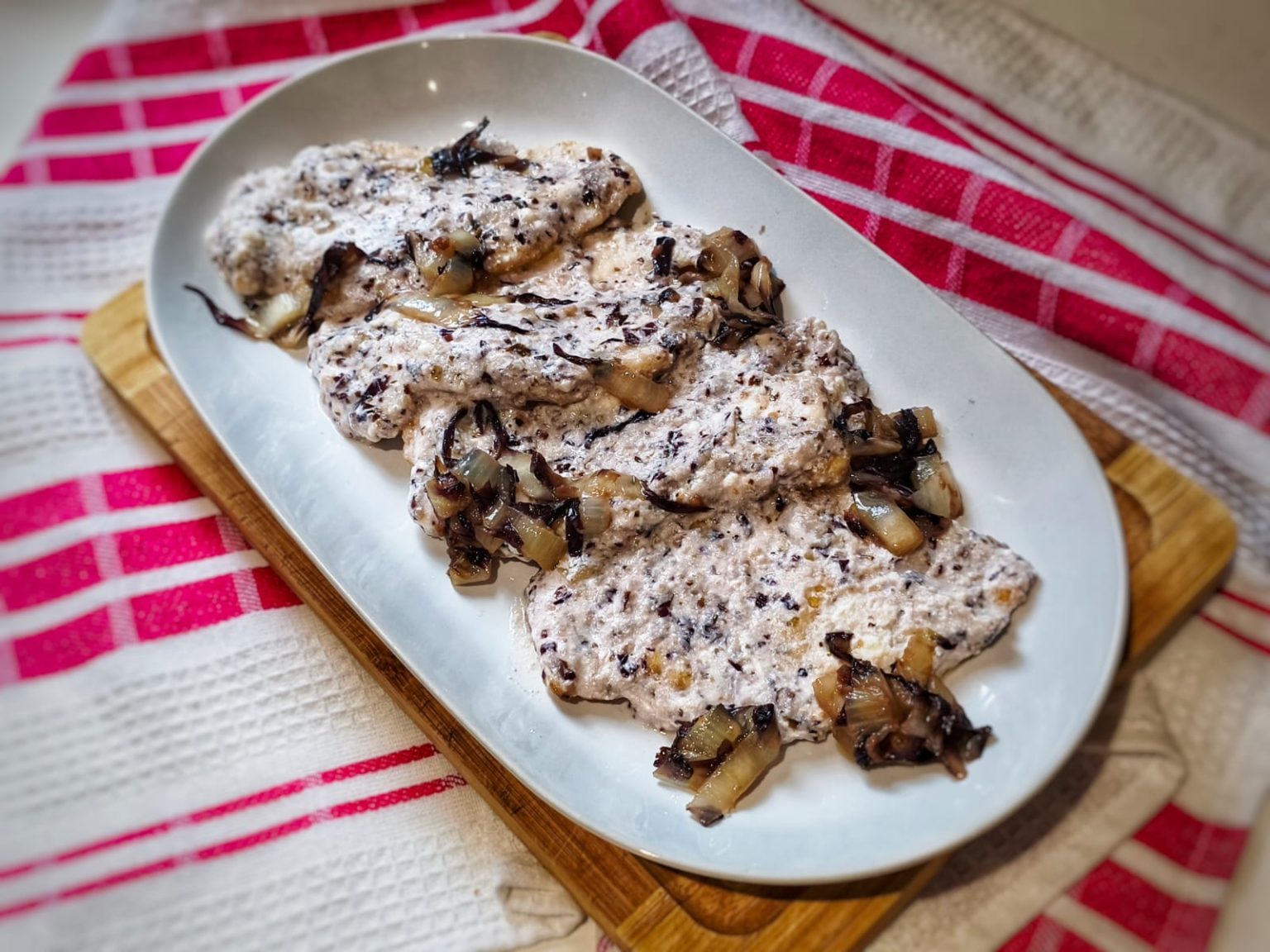 Radicchio Escalopes with Ricotta Cream: Quick, Creamy, and Autumnal ...