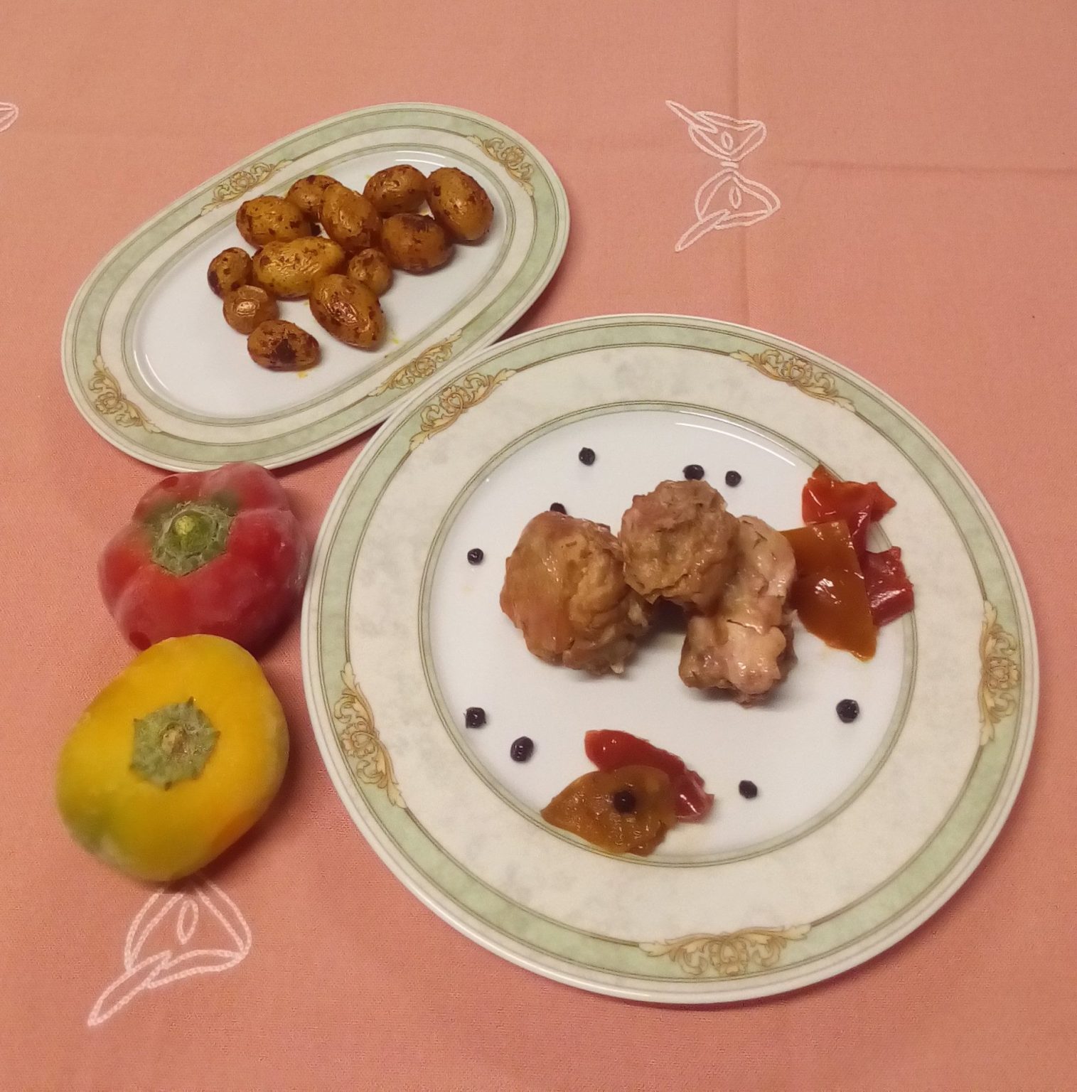 Pan-Fried Rabbit with Peppers under "Raspa" - Delicious Recipes