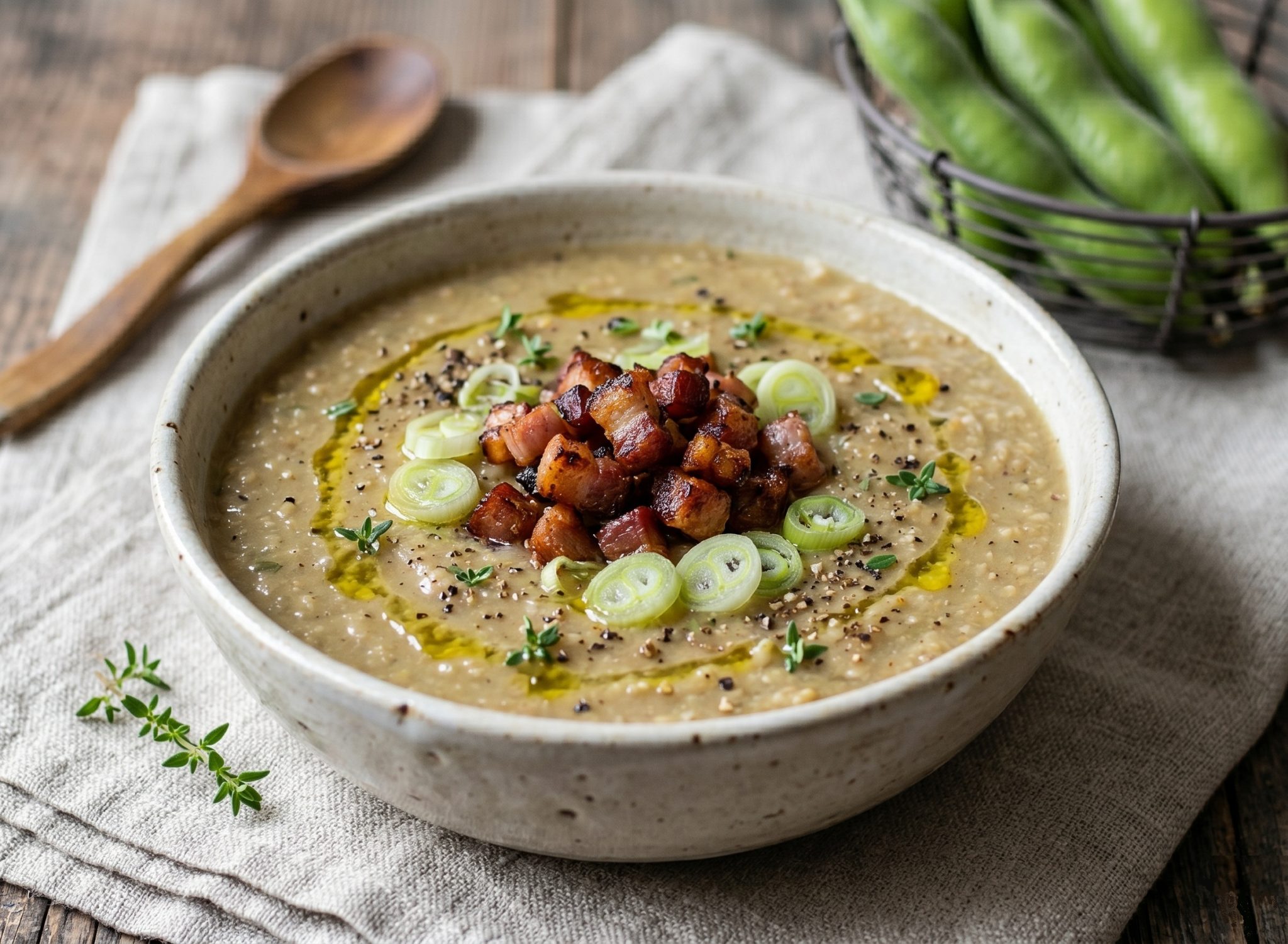 Fresh Fava and Pancetta Soup: the Velvety, Flavorful Recipe - Delicious ...