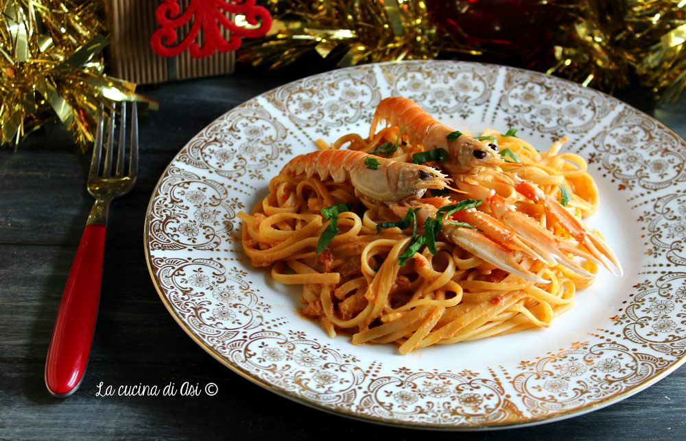LINGUINE ao creme de lagostins - Receitas Deliciosas