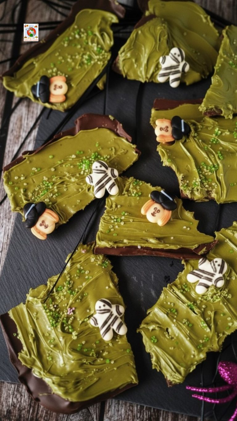 Halloweenrepen met chocolade en pistache - Heerlijke recepten
